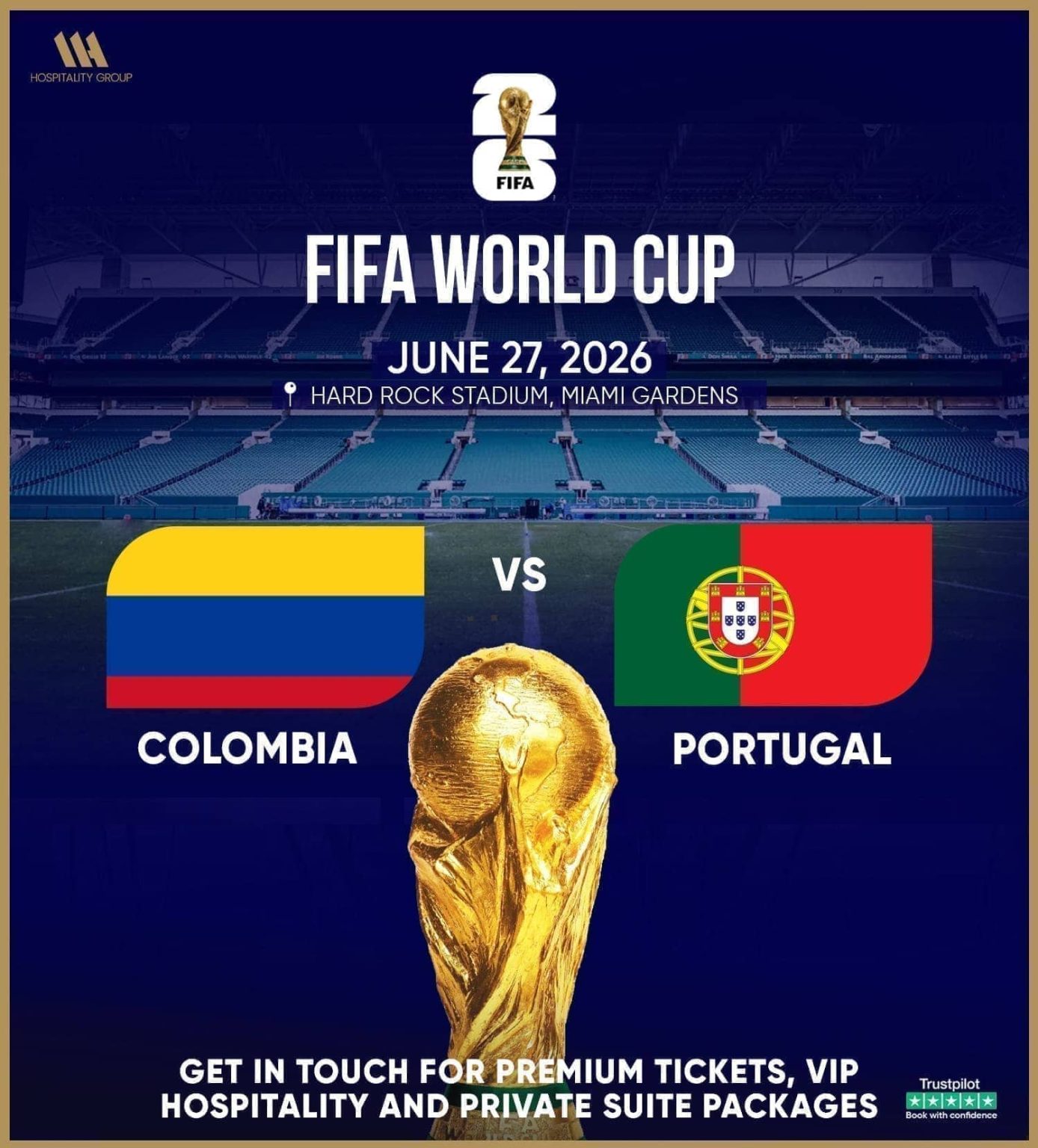 Colombia vs Portugal Tickets & Hospitality | World Cup 2026